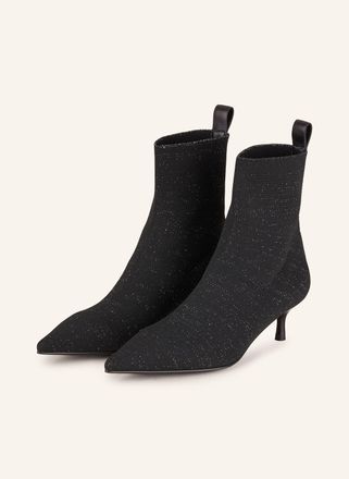 Marc Cain Stiefeletten Mit Glitzergarn schwarz