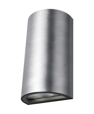 Osram LED Au&szlig;enwandleuchte, 3000K, UpDown-Wandleuchte, 1050lm, 12W, Aluminium, IP44, IK03, breitstrahlend, mit Montagezubeh&ouml;r