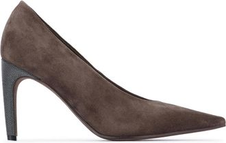 Brunello Cucinelli Femme, Chaussures, Brun, Taille: 37 EU Escarpins en daim avec talons pr&eacute;cieux