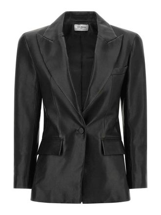 Balmain Blouson En Cuir - Noir