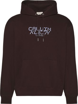 Calvin Klein Herren Ls 350Fleece Calvin Tech Graphic Lv14Le251G Sweatshirts, Brown (Rich Brown), M