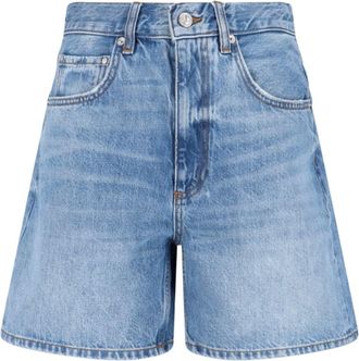 Anine Bing Shorts Aus Denim Heath