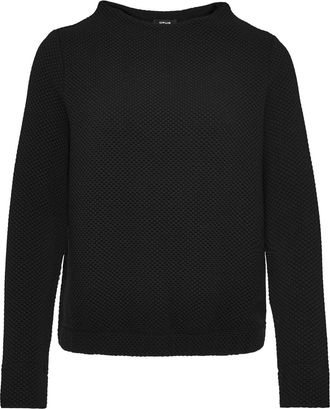 OPUS Damen Sweatshirt | GASDINA Regular Sweatshirt mit Struktur Black, 36