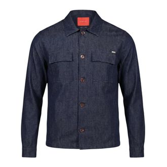 Gianni Lupo Overshirt - - Jackets - Herren - Blau - XL