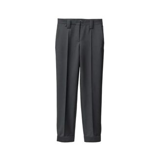 Versace Femme, Pantalons, Gris, Taille: 38 FR Pantalon de C&eacute;r&eacute;monie en Laine et Mohair