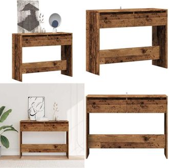 vidaXL vidaXL Table console vieux bois 100x35x76,5 cm bois ding&eacute;nierie