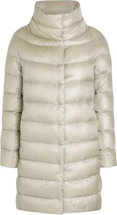 Herno high-neck quilted coat - Grau