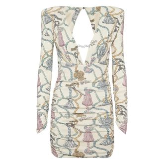 Philipp Plein Femme, Robes, Multicolore, Taille: 40 FR Mini-robe &agrave; manches longues