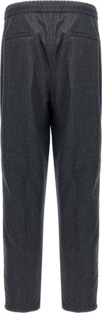 Brunello Cucinelli Virgin Wool Trousers - Gray