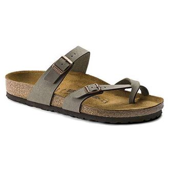 Birkenstock 071071 Mayari stone, Birkibuc Femme Stone EU 43