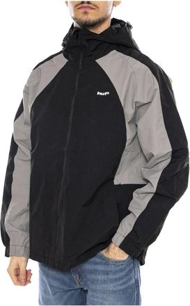 HUF Huf, Homme, Vestes, Noir, Taille: XL Veste en tissu technique
