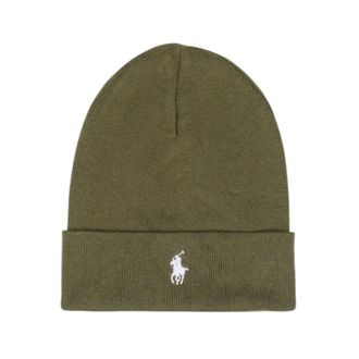 Polo Ralph Lauren Bonnet &agrave; revers avec logo brod&eacute; - unisex - Accessoires - Vert - Taille: ONE Size