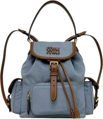 Miu Miu Damen, Pre-Owned, Blau, ONE SIZEGr&ouml;&szlig;e
