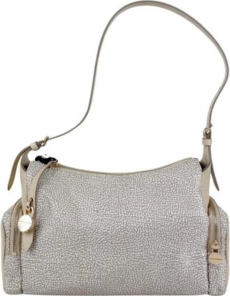 Borbonese Femme, Sacs, Beige, Taille: ONE Size Poche Borsa Hobo M