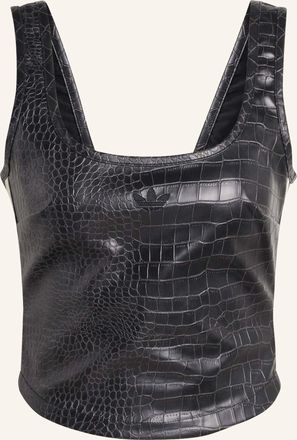adidas Originals Adidas Originals Top In Lederoptik schwarz