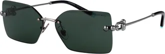 Tiffany & Co. 0TF3088 Rimless Metal Sunglasses - Green