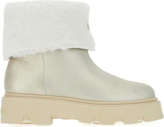 Moncler Femme, Chaussures, Blanc, Taille: 39 EU Aurea Mid Bottes &agrave; cheville