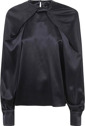 Max Mara Schwarze Key Bluse - - Blouses & Shirts - Damen - Schwarzk - L