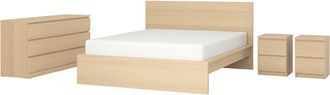 IKEA MALM Schlafzimmermöbel 4er-Set