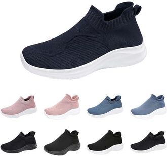 Generico Chaussures de Marche Femme Respirable, Baskets Confortables, Casual Baskets Gymnastique Sans Lacets Sneakers Running Marcher Chaussures de Plein Air M