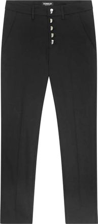 Dondup Femme, Pantalons, Noir, Taille: W26 Pantalon avec Poches et Fermeture Boutonnée