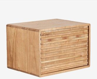 Sklum Sklum - Hängendes Badezimmerschrank-Set aus Holz Deleyna