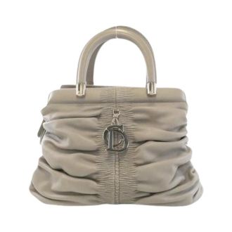 Dior Pre-owned Vintage Leder Handtasche - - Pre-owned - Damen - Grau - ONE SIZE