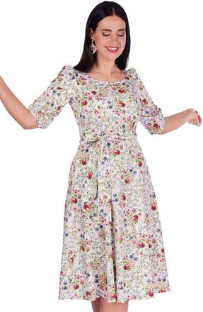 Berwin & Wolff Trachtenkleid Sommerkleid - JOELLE - creme/gebl&uuml;mt