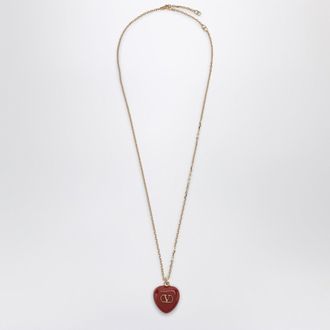 Valentino Garavani Coeur Royal rote Halskette