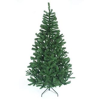 Shatchi Künstlicher Weihnachtsbaum mit Metallständer, 1,2 m, Grün, 230 Kiefern, 120 cm