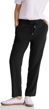 Street One Damen A377201 Viskose Hose, Black, 34W x 28L