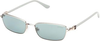 Guess Lunettes de soleil Gu00290 - Femme - Accessoires - Beige - Taille: 55 MM
