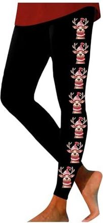 Generic Legging de No&euml;l pour femme, legging de compression taille haute, pantalon dentra&icirc;nement de No&euml;l, pantalon de yoga, pantalon de carri&egrave;re pour femme, No