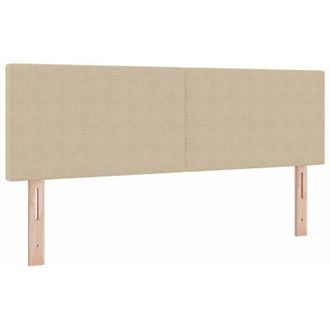 vidaXL Kopfteil mit Kopfteil Hellgr&uuml;n-Grau 140 cm Rippstoff Vidaxl