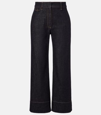 Brunello Cucinelli High-Rise Wide-Leg Jeans