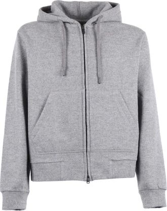 Circolo 1901 Homme, Sweatshirts et sweats &agrave; capuche, Gris, Taille: S Full Zip Sweat &agrave; capuche