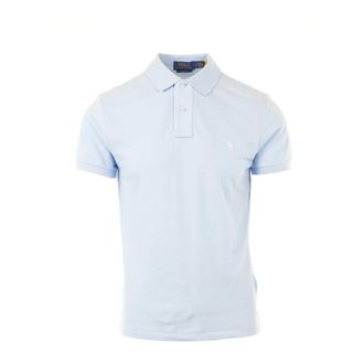 Polo Ralph Lauren Homme, Tops, Bleu, Taille: XL Sskcslim1 Short Sleeve Knit