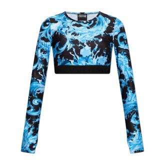 Versace Jeans Couture Damen, Oberteile, Blau, 2XSGr&ouml;&szlig;e
