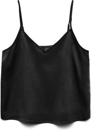Vero Moda Damen Vmmerle Singlet WVN Ga Noos, Black, XL