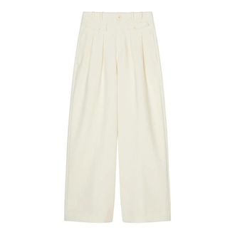 Closed Femme, Pantalons, Beige, Taille: W28 L32 Wenda Wide Pantalons