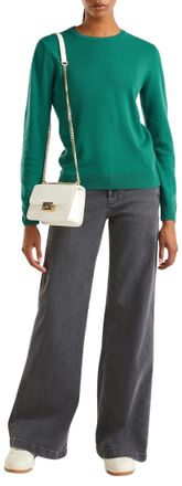 Benetton Damen Maglia G/C M/L 1002d1k01 Pullover, Gr&uuml;n_Cl, X-Large