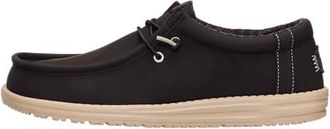 HeyDude Wally Classic | Mocassins l&eacute;gers &agrave; enfiler pour homme | Chaussures de voyage confortables avec tige hydrofuge, Marron taupe, 45 EU