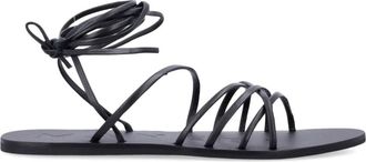 Maneb&igrave; Femme, Chaussures, Noir, Taille: 40 EU Lace Tie Up Sandal