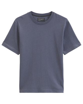 Marc O'Polo Strick-T-Shirt aus Bio-Baumwolle und Leinen, Regular Fit in