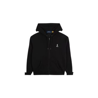 Polo Ralph Lauren Schwarze Regular Fit Jacke aus Baumwoll-Polyester-Mischung - - Sweatshirts & Hoodies - Herren - Schwarzk - XL