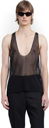 Saint Laurent Silk Muslin Tank Top