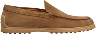 Tod's Homme, Chaussures, Brun, Taille: 40 EU Suede Slipper Moccasin