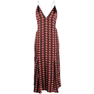 Wales Bonner Josephine Kleid - - Dresses - Damen - Braun - XL