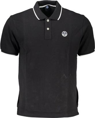 North Sails Schwarzes Poloshirt mit kurzen &Auml;rmeln - - Tops - Herren - Schwarzk - S