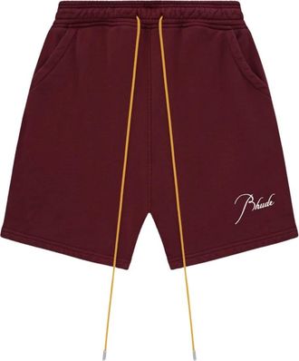 Rhude Homme, Shorts, Rouge, Taille: XS Classic Logo Sweatshorts